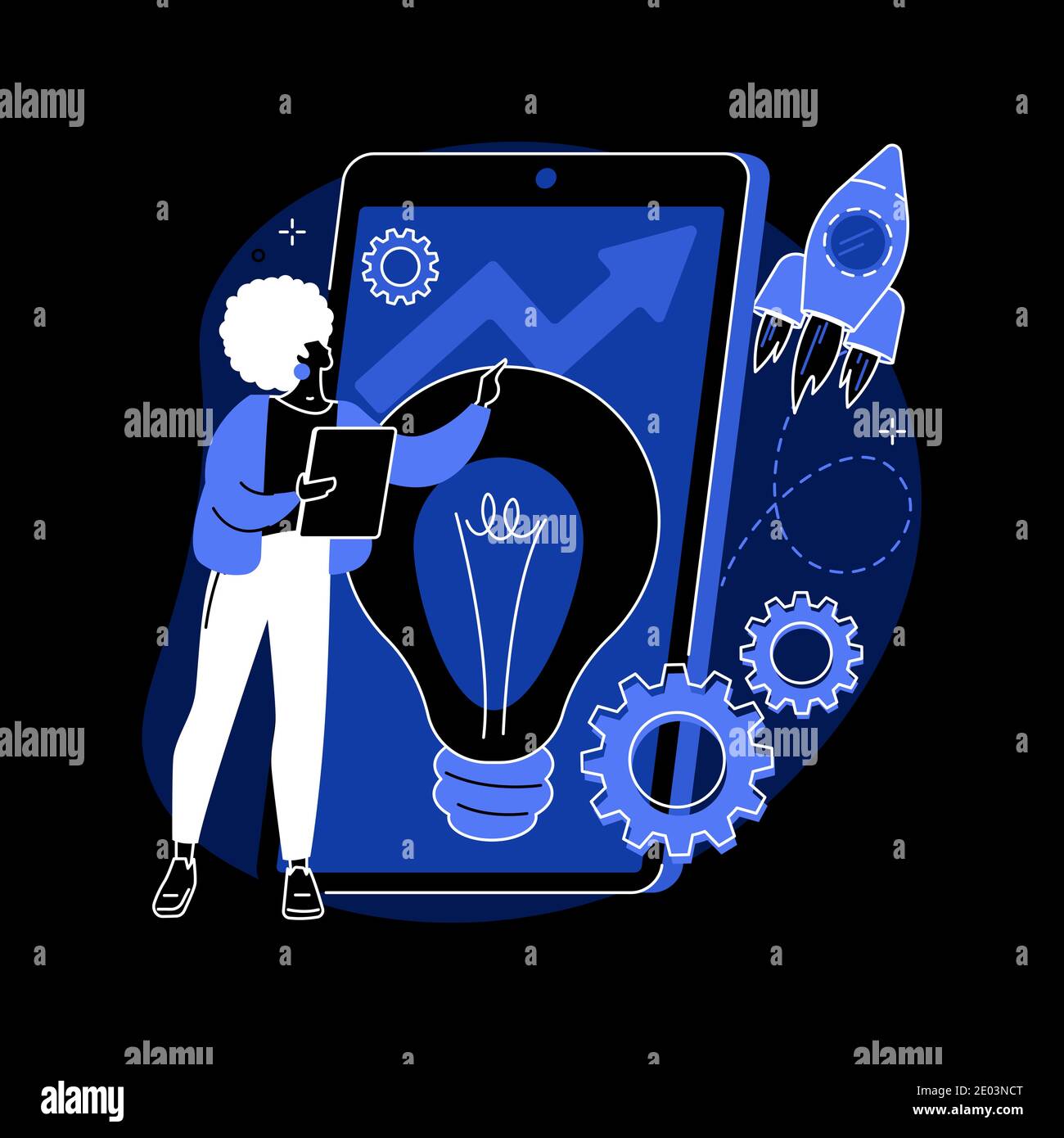 Idea management abstract concept vector illustration Stock Vector Image ...