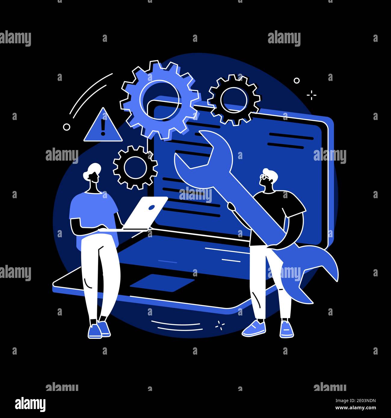 Computer troubleshooting abstract concept vector illustration Stock ... Computer troubleshooting abstract concept vector illustration Stock ...