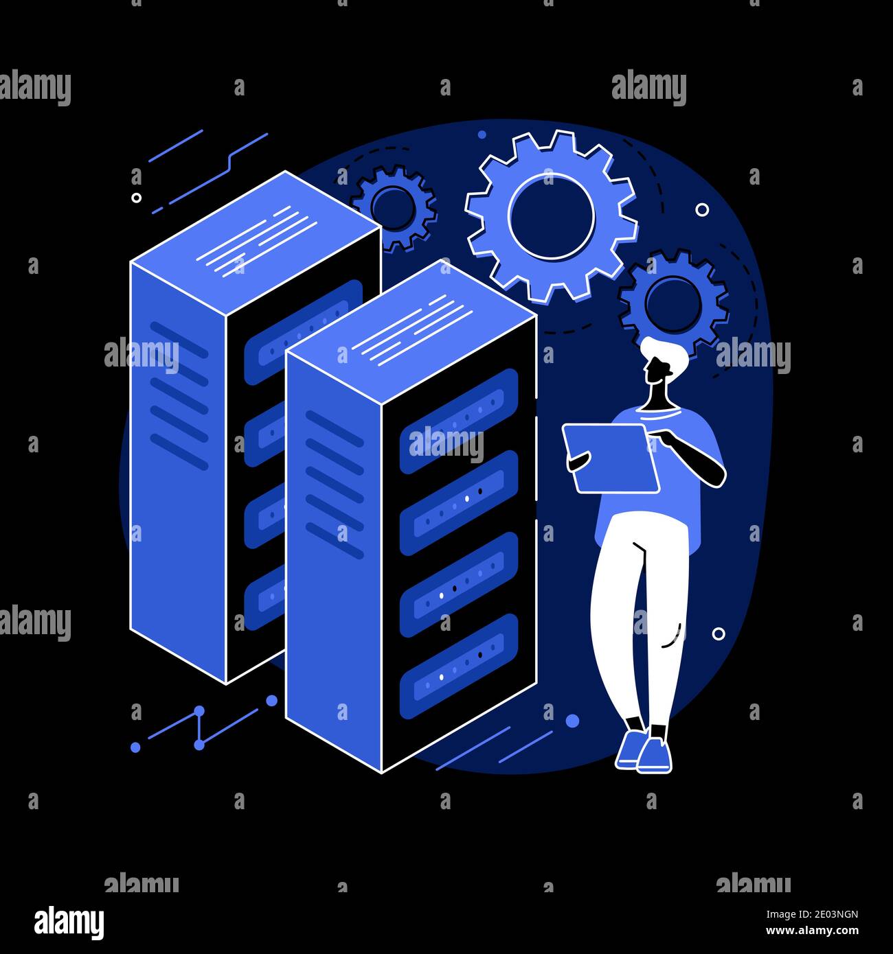 System administration abstract concept vector illustration Stock Vector ...