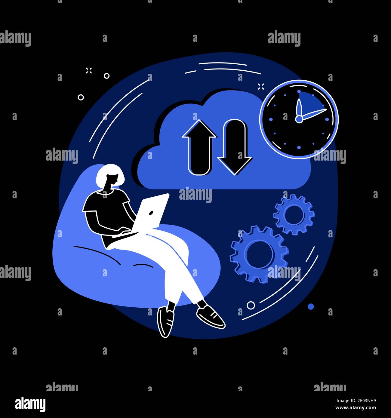 Automatic Backup Abstract Concept Vector Illustration Stock Vector Image And Art Alamy