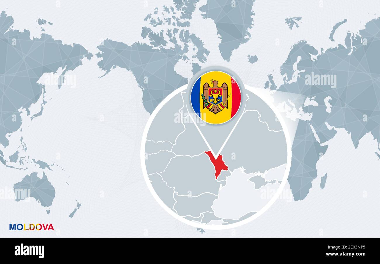 Zoom moldova flag on map hi-res stock photography and images - Alamy