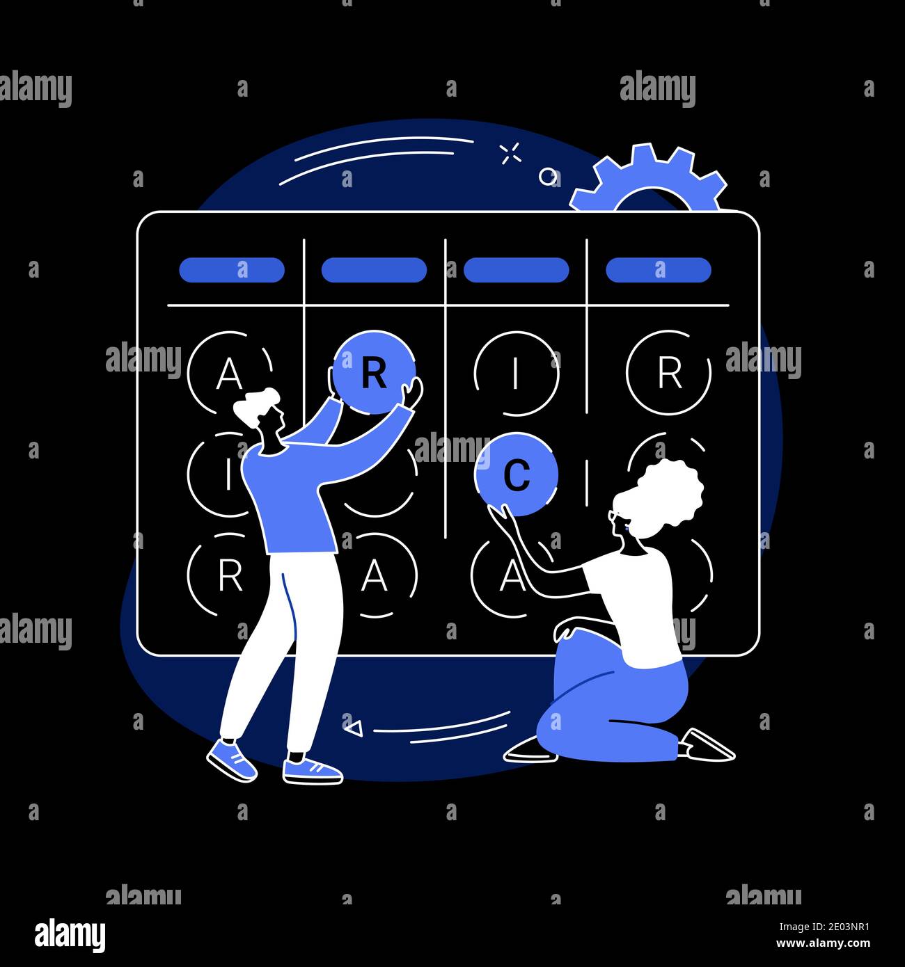 RACI matrix abstract concept vector illustration Stock Vector Image ...