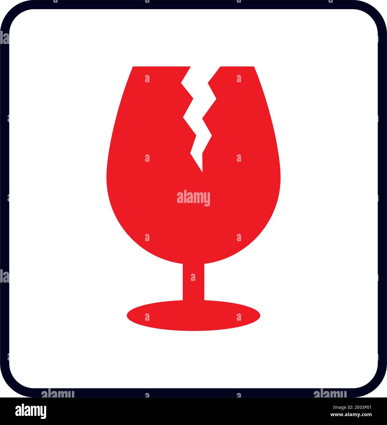 shipping box symbols design, fragile package symbol over white ...