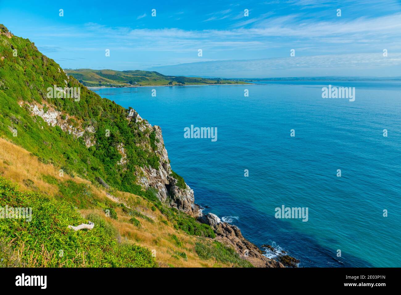 Aerial view of a Beach at Kaka point in New zealand Stock Photo - Alamy