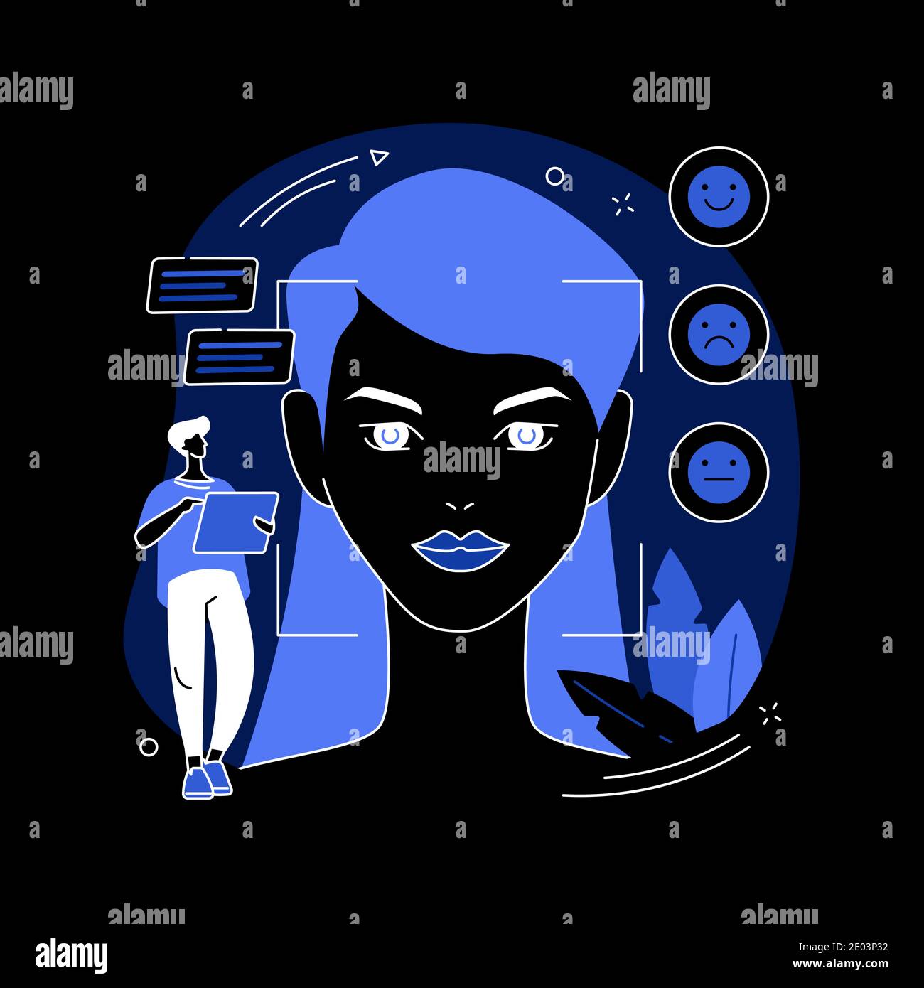 Emotion Detection Abstract Concept Vector Illustration Stock Vector Image And Art Alamy