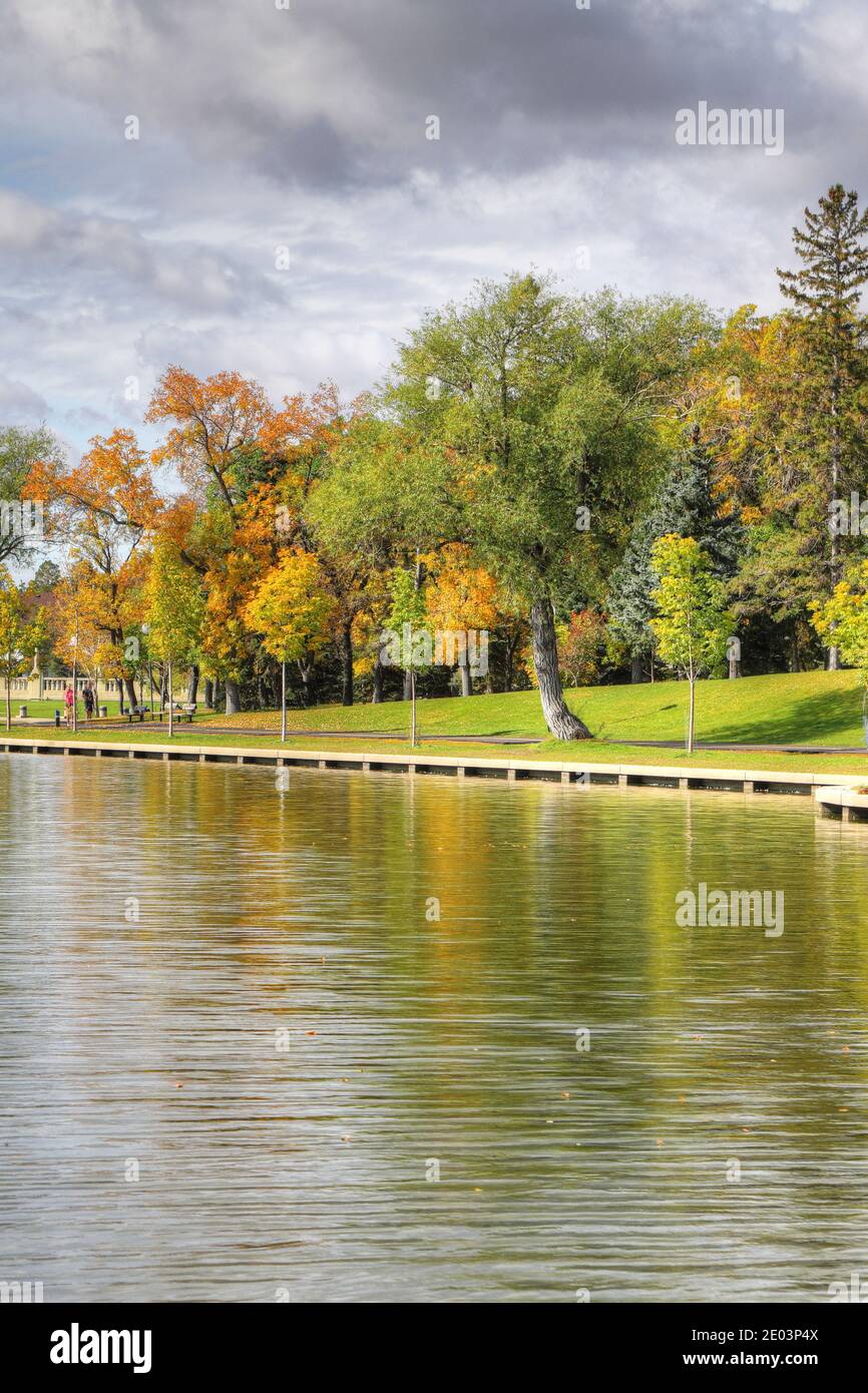 A Vertical of Wascana Lake in Regina, Canada Stock Photo - Alamy