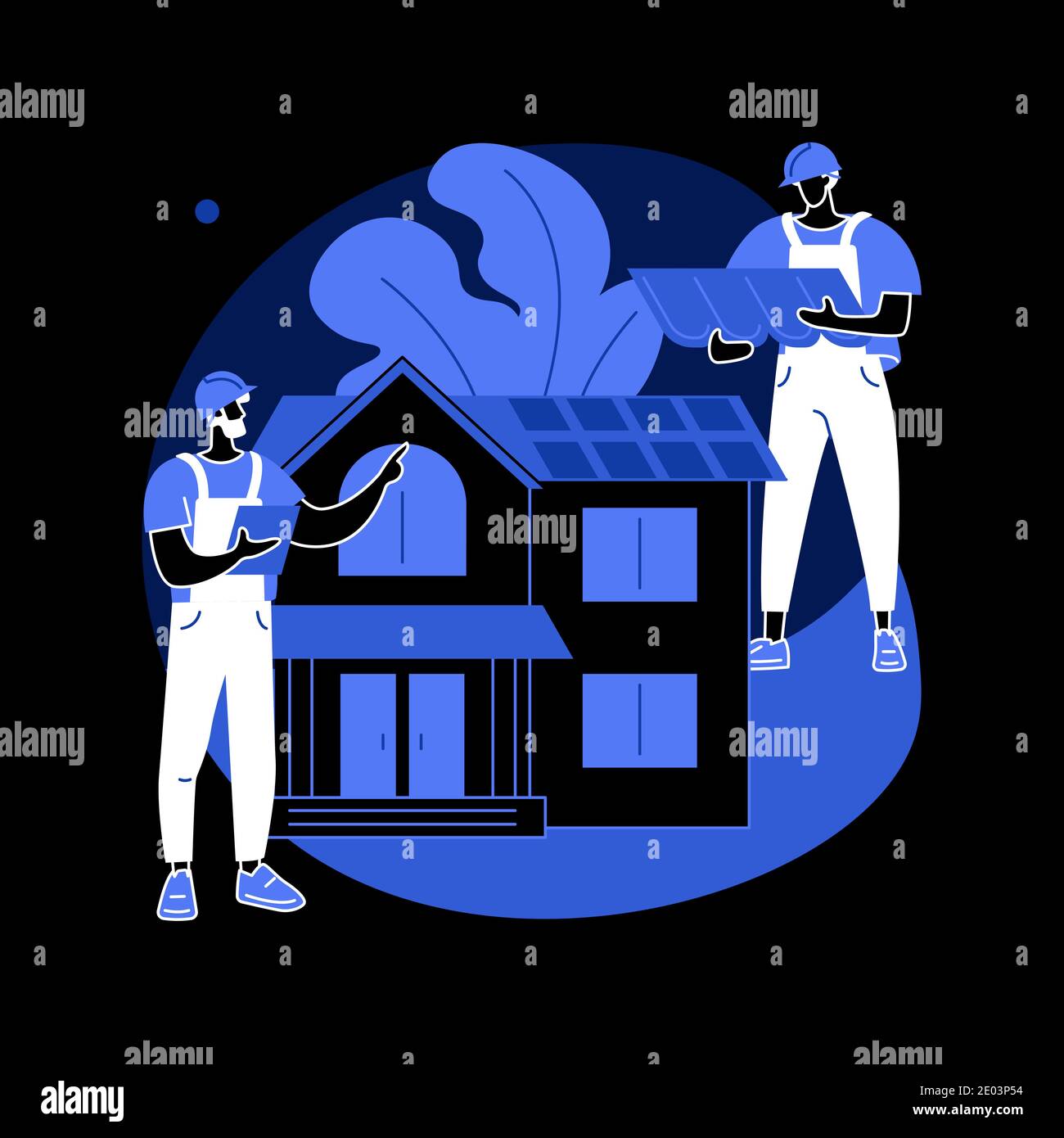 Home exterior inspection Stock Vector Images - Alamy