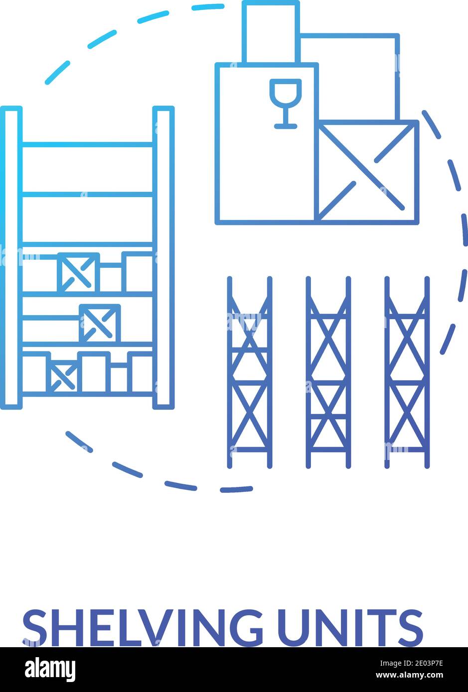 Shelving units concept icon Stock Vector Image & Art - Alamy