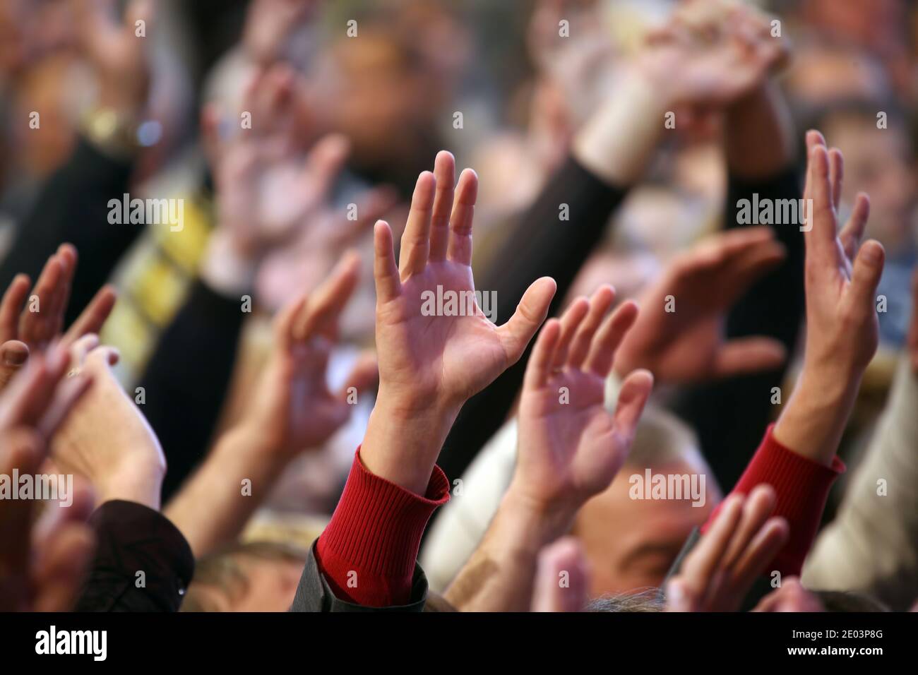Hands Raised Heaven High Resolution Stock Photography and Images - Alamy