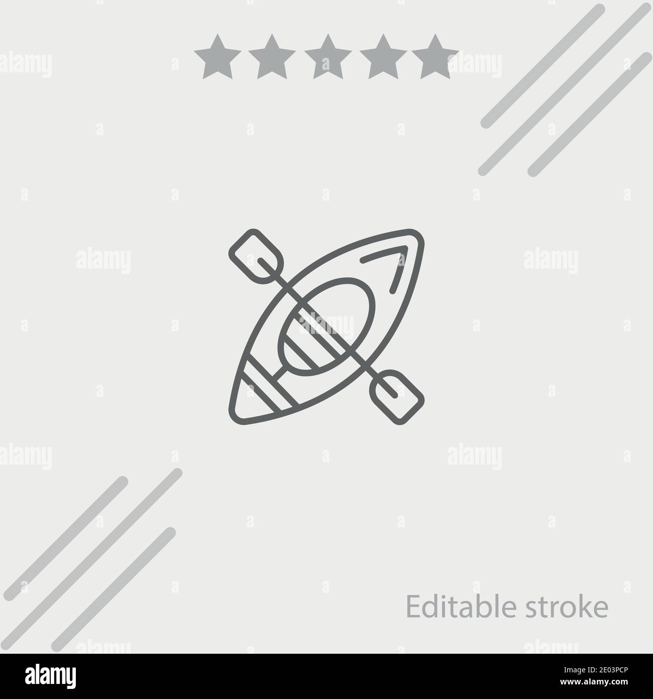 kayak vector icon modern simple vector illustration Stock Vector Image ...