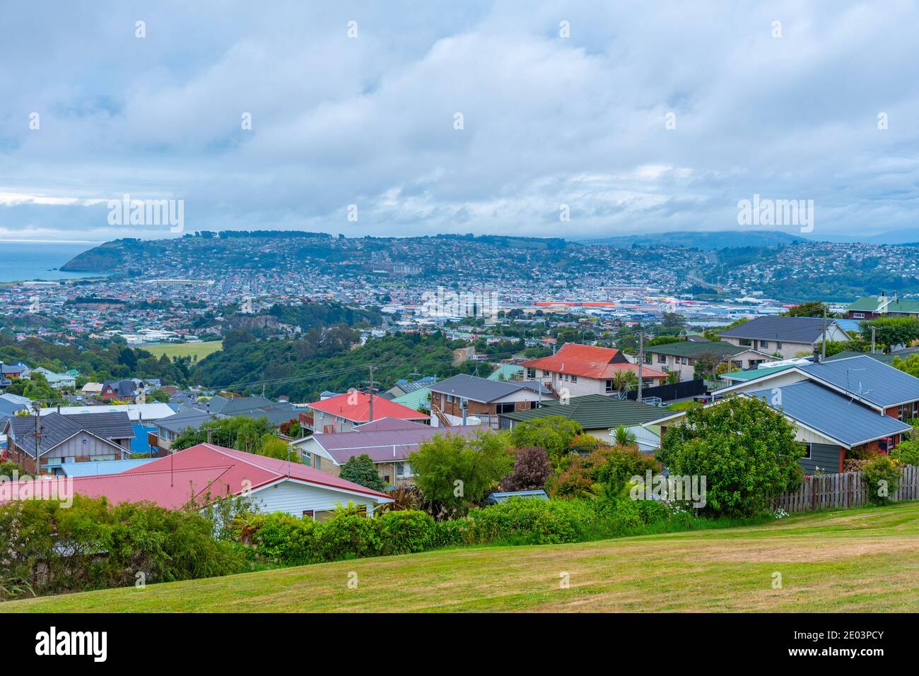 Dunedin new zealand aerial hi-res stock photography and images - Alamy