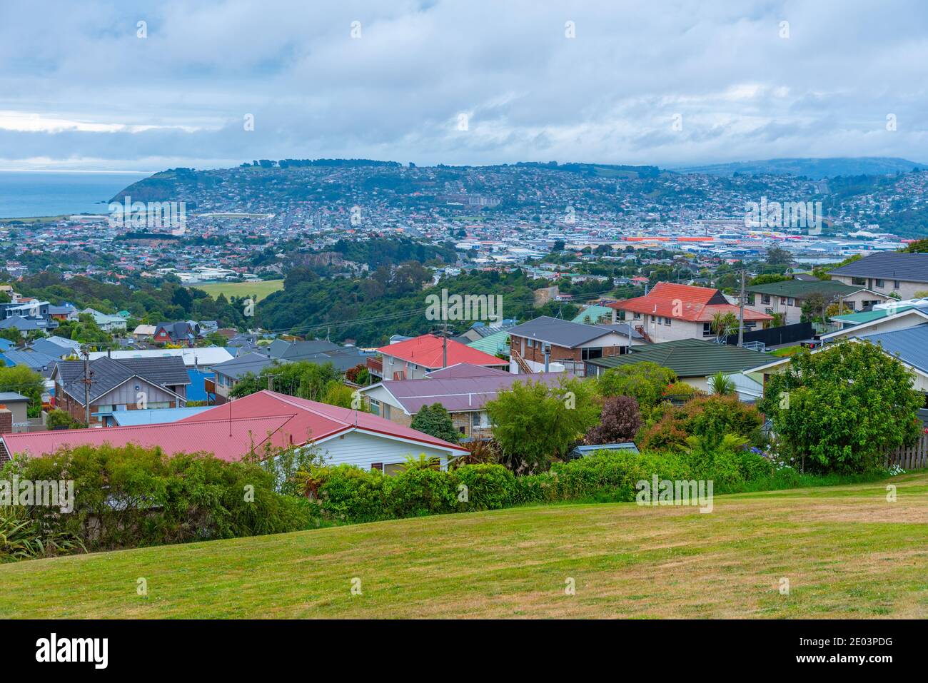 Dunedin new zealand aerial hi-res stock photography and images - Alamy