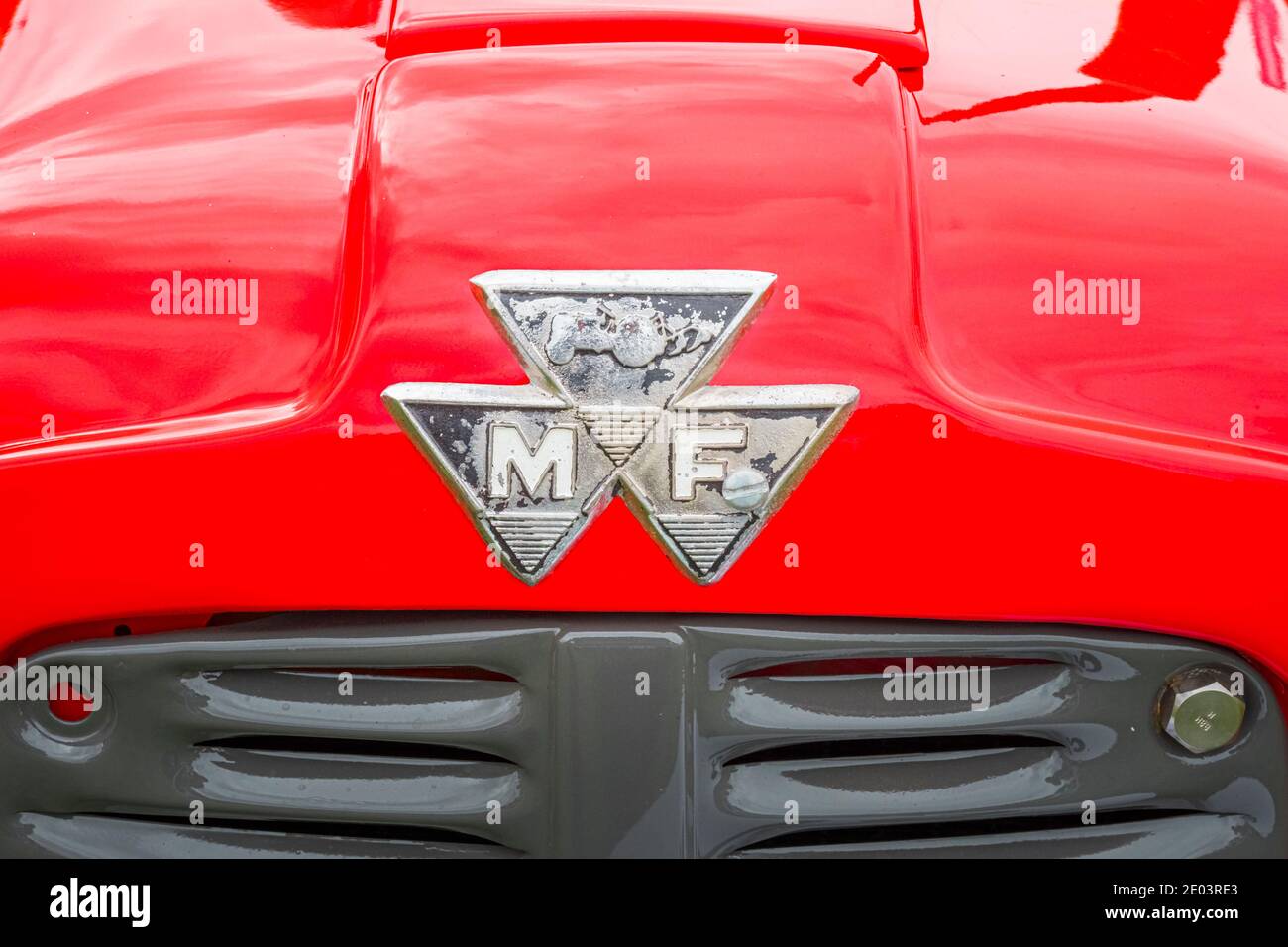 Antique Massey Ferguson tractor at a vintage tractor rally in North ...