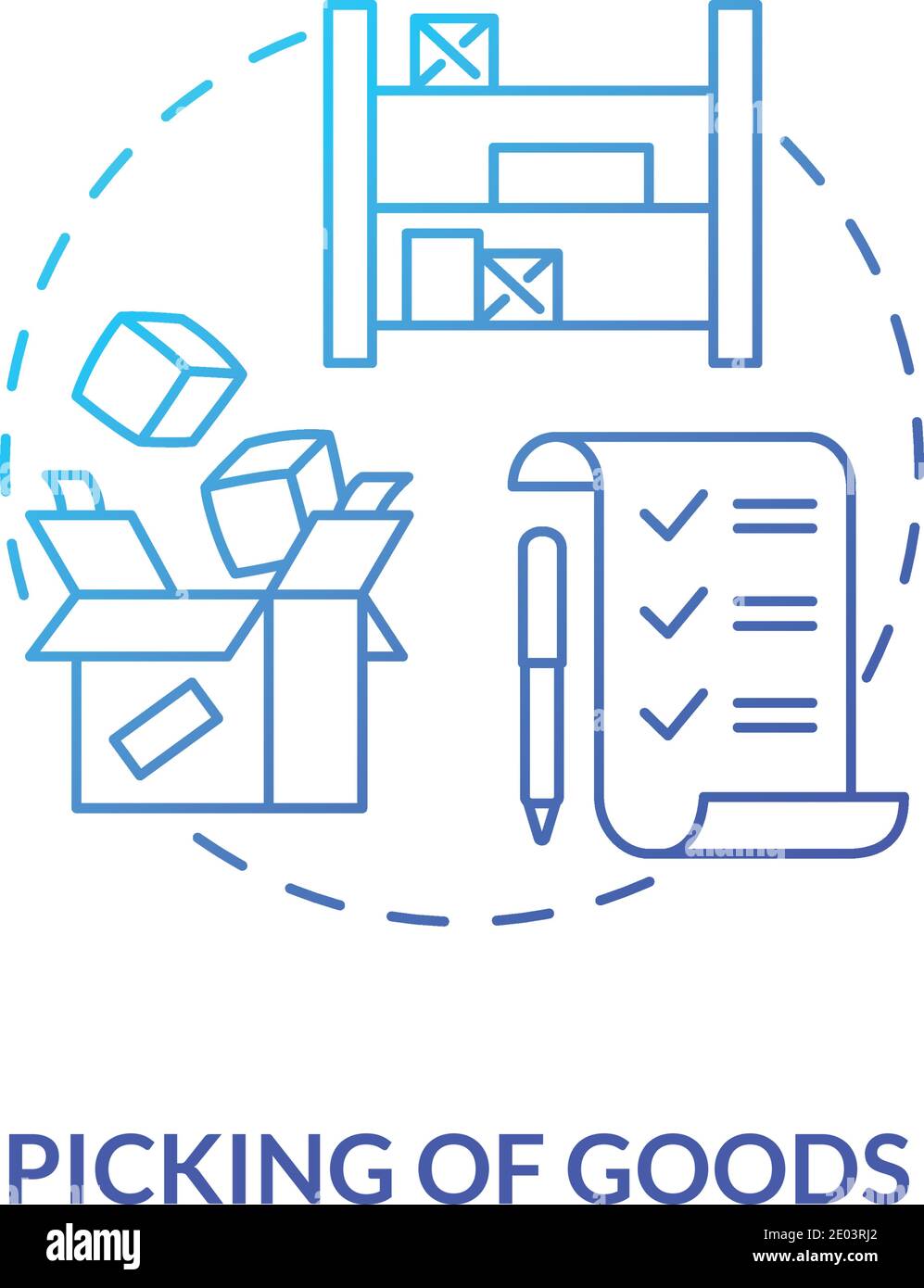 Picking package Stock Vector Images - Alamy