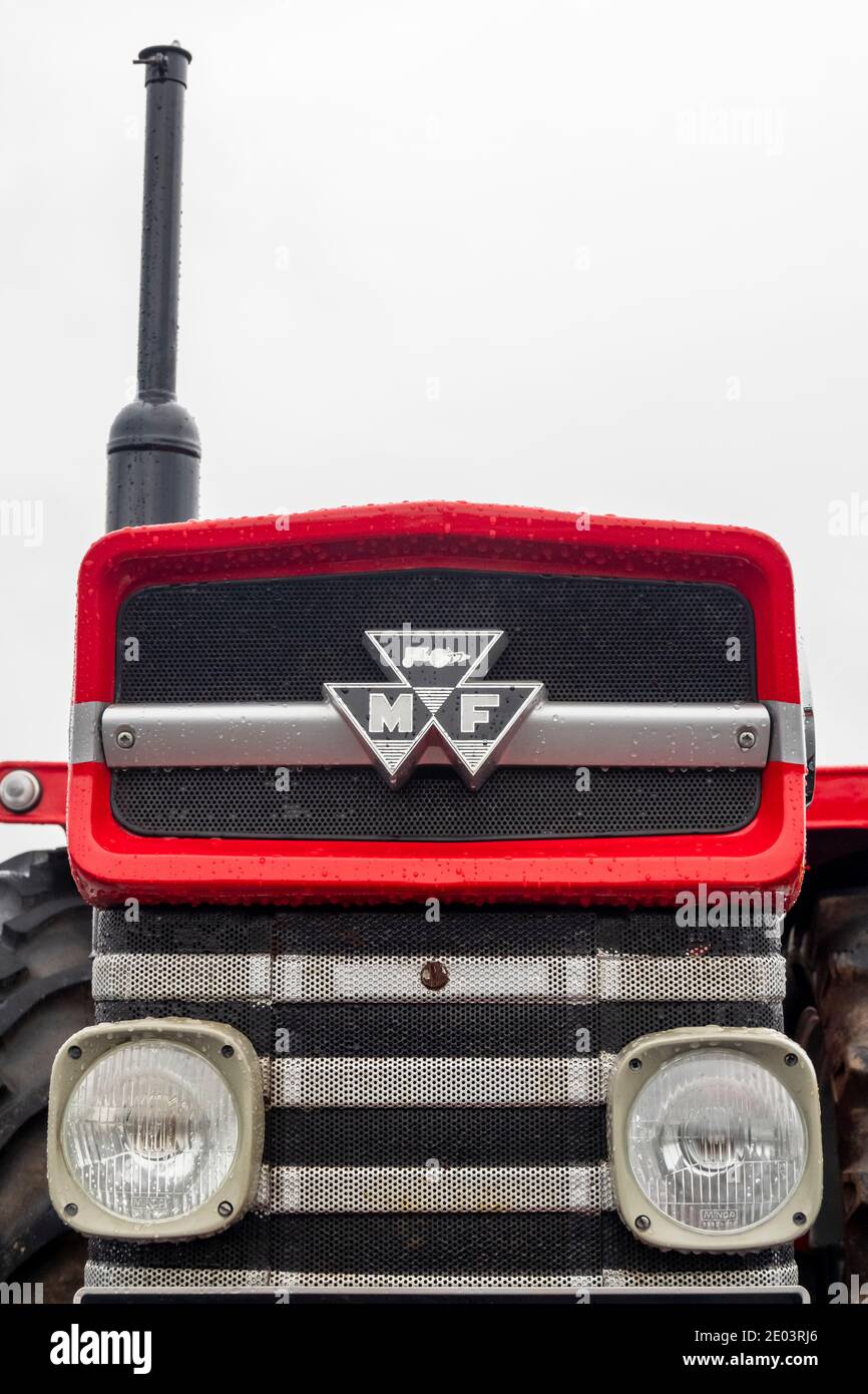 Antique Massey Ferguson tractor at a vintage tractor rally in North ...