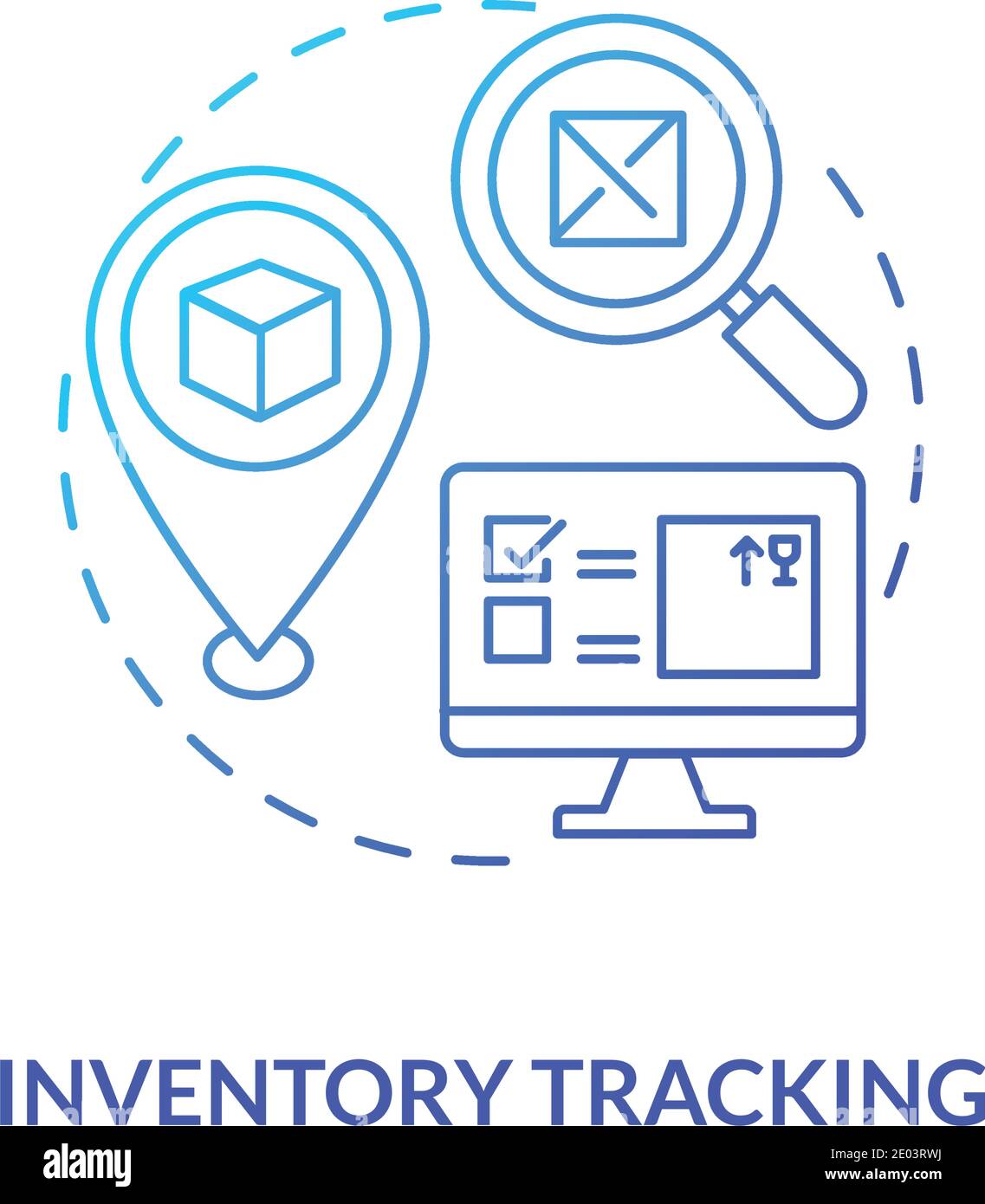 Inventory tracking concept icon Stock Vector Image & Art - Alamy