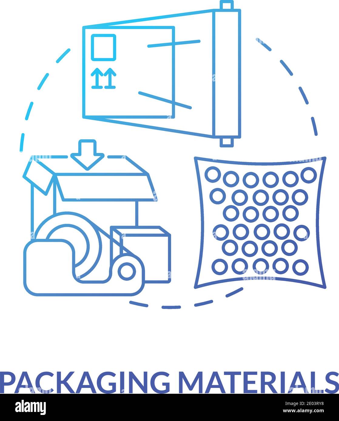 Packaging materials concept icon Stock Vector Image & Art - Alamy