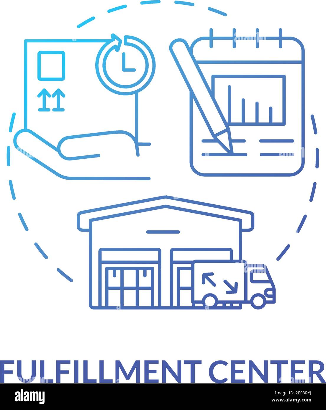 Fulfillment center concept icon Stock Vector Image & Art - Alamy