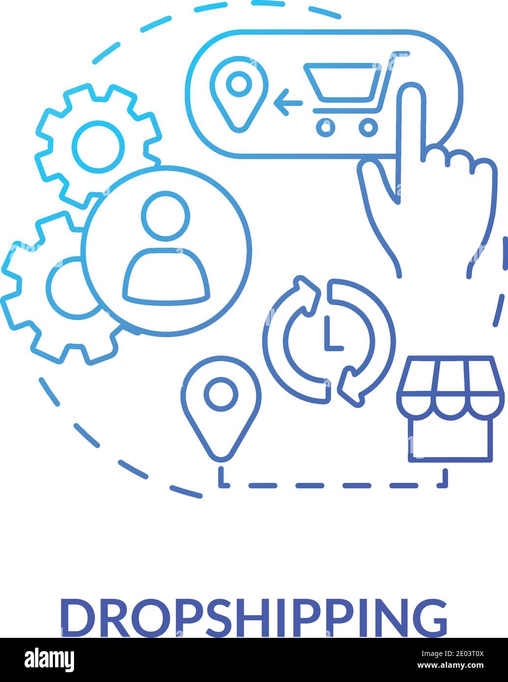 Dropshipping concept icon Stock Vector Image & Art - Alamy