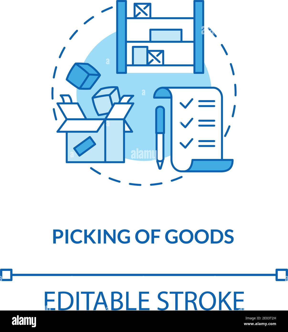 Warehouse distribution order picking Stock Vector Images - Alamy