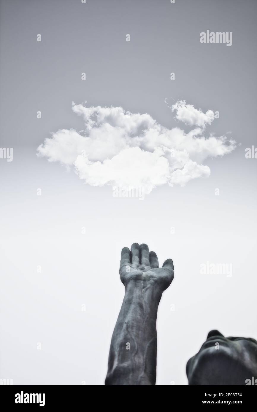 Hand Reaching For Sky