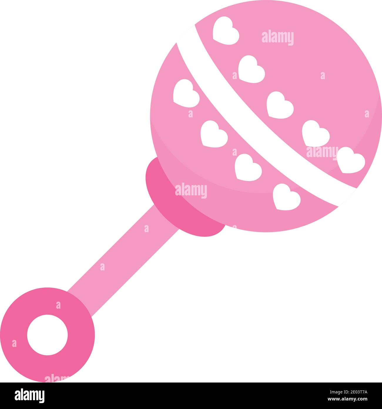 Pink Baby Rattle Clipart