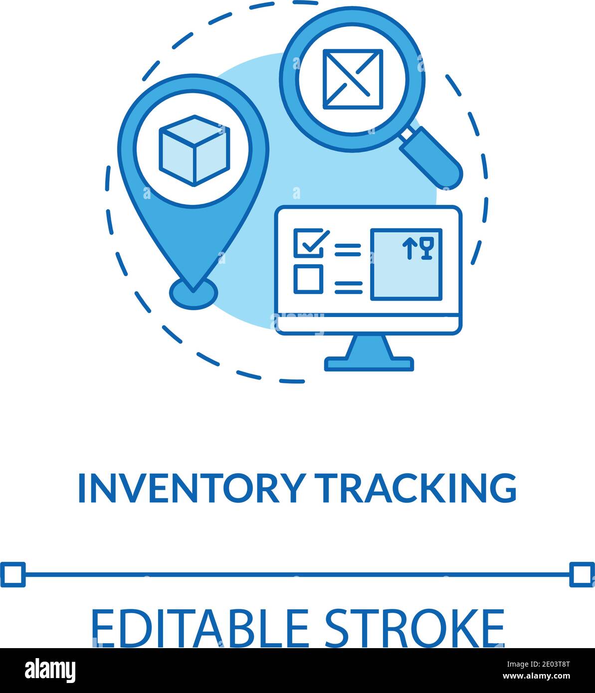 Inventory tracking concept icon Stock Vector Image & Art - Alamy