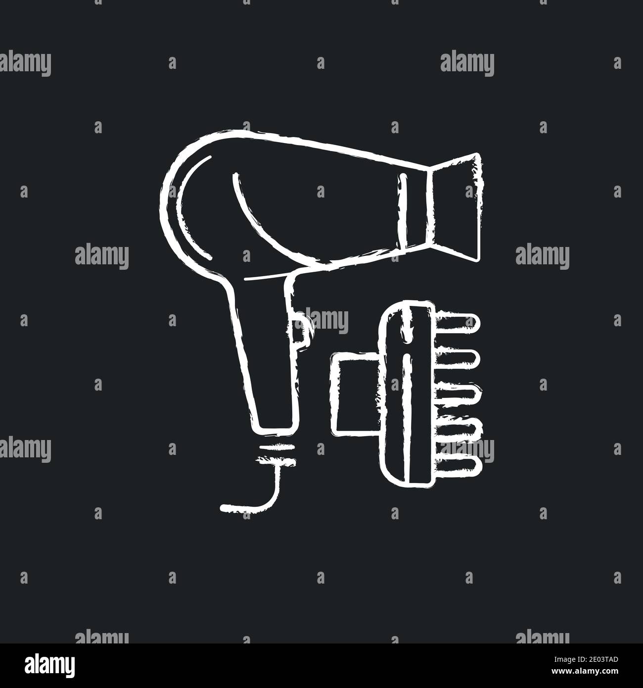 Black hair dryer on Stock Vector Images - Alamy