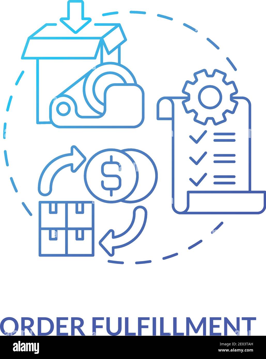 Order fulfillment concept icon Stock Vector Image & Art - Alamy