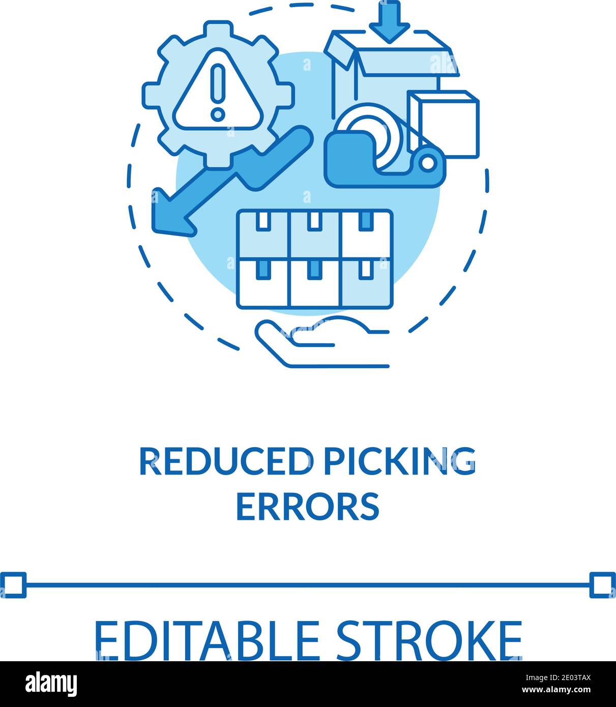 Reduced picking errors concept icon Stock Vector Image & Art - Alamy
