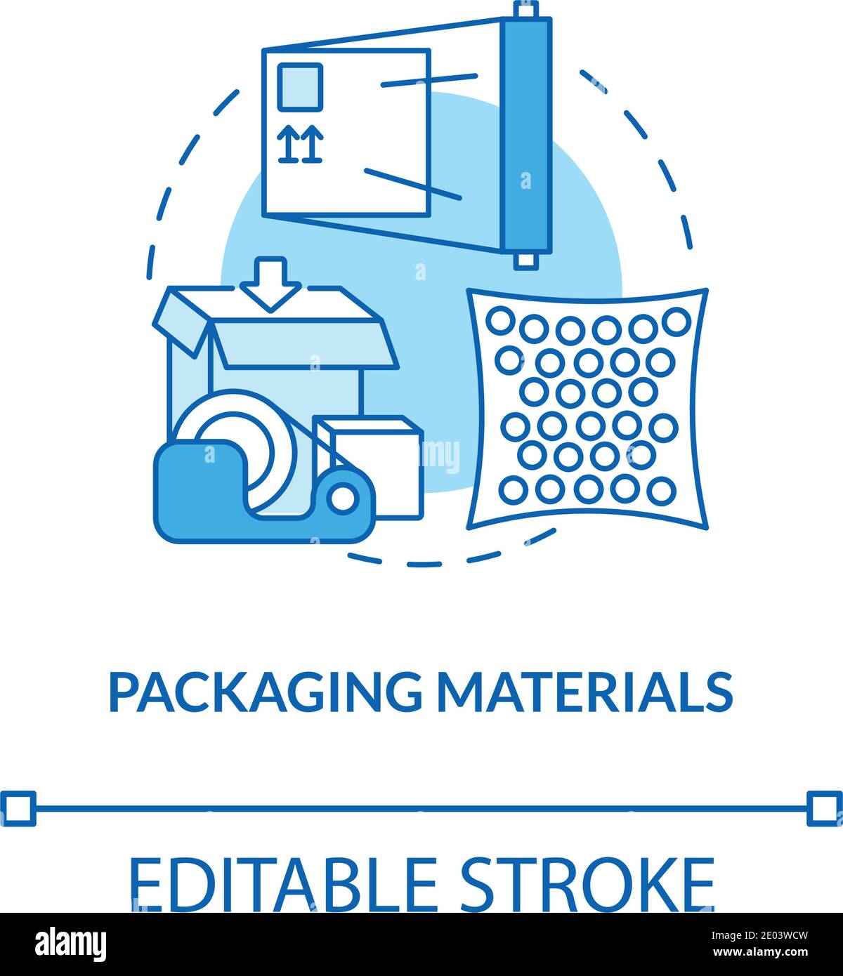 Packaging materials concept icon Stock Vector Image & Art - Alamy