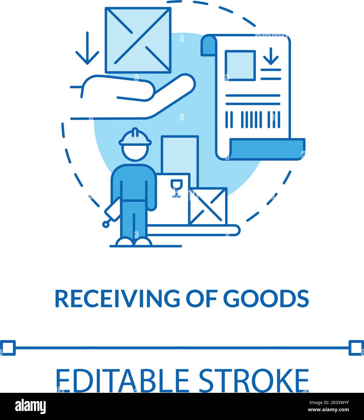 Shipping and receiving circle Stock Vector Images - Alamy