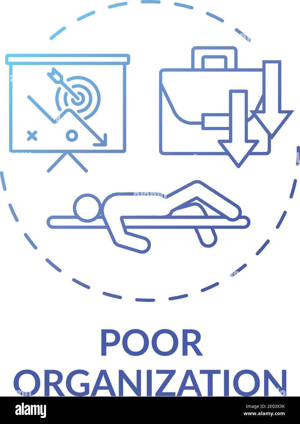 Poor organization concept icon Stock Vector Image & Art - Alamy