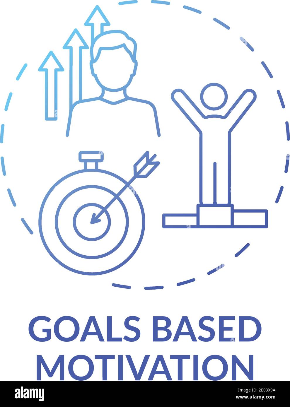 Goals based motivation concept icon Stock Vector Image & Art - Alamy