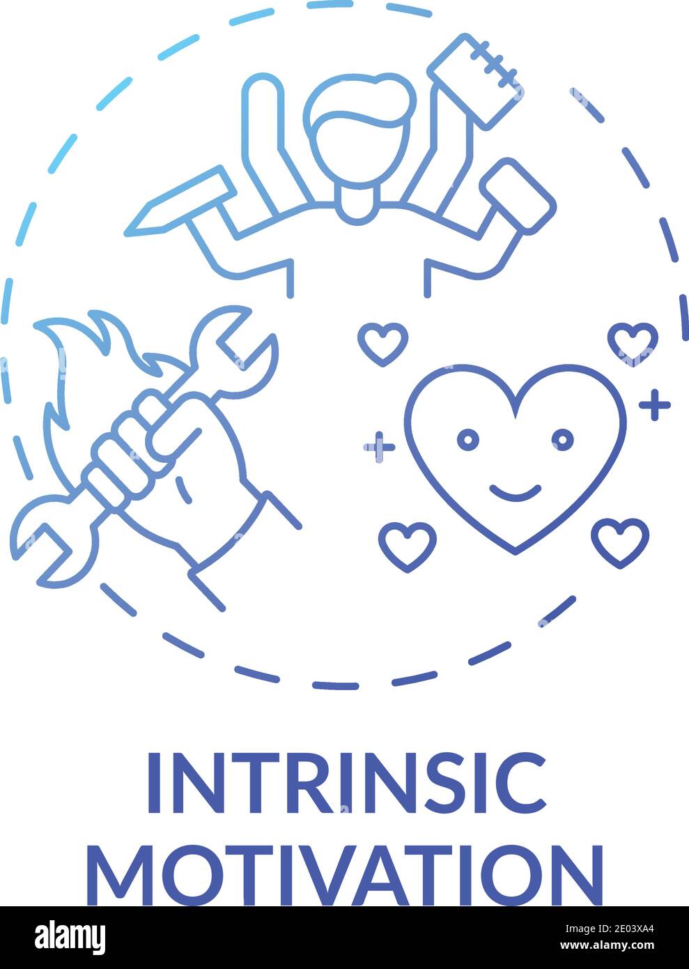 Intrinsic motivation concept icon Stock Vector Image & Art - Alamy
