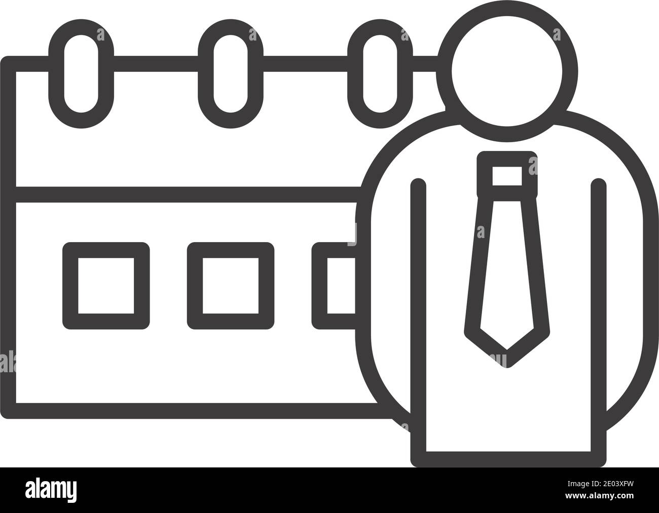 Businessman avatar with calendar design, man business management people ...