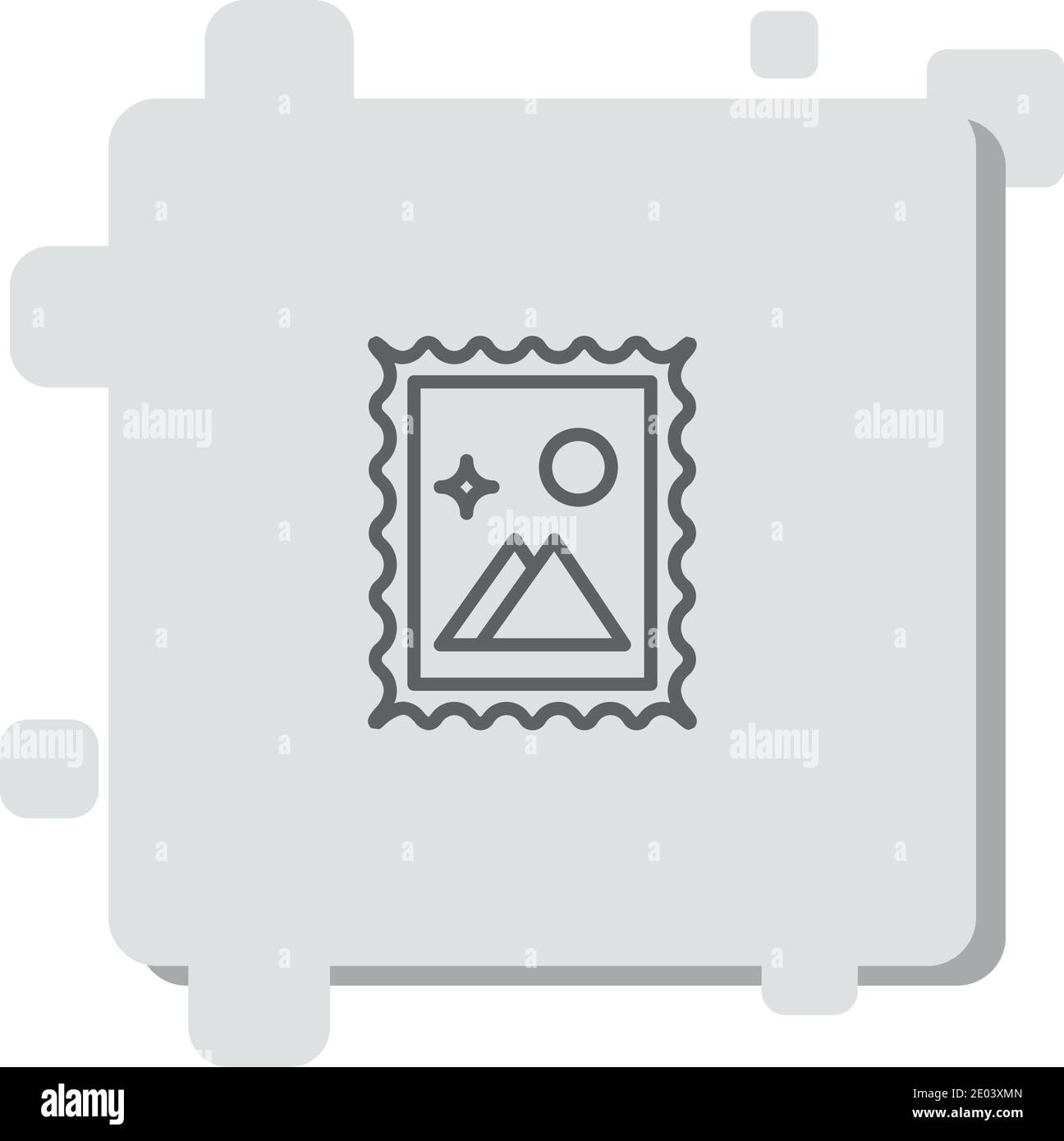 stamp vector icon modern simple vector illustration Stock Vector Image ...