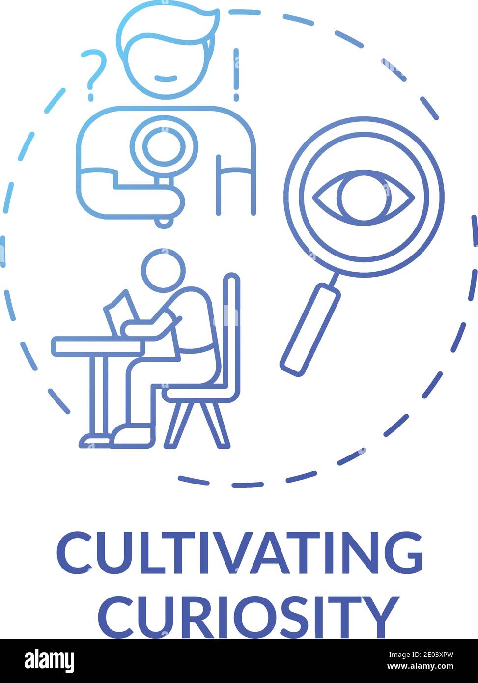 Illustration of curiosity concept hi-res stock photography and images ...