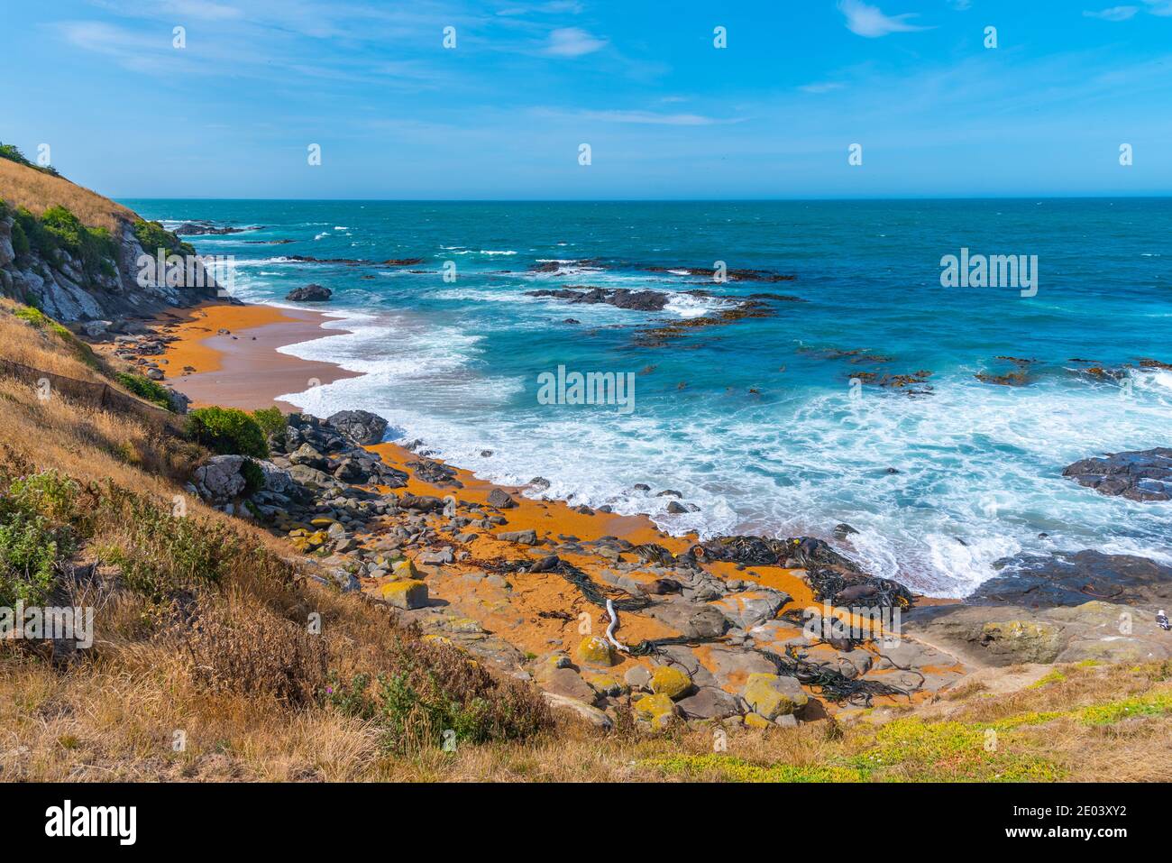 Katiki beach hi-res stock photography and images - Alamy