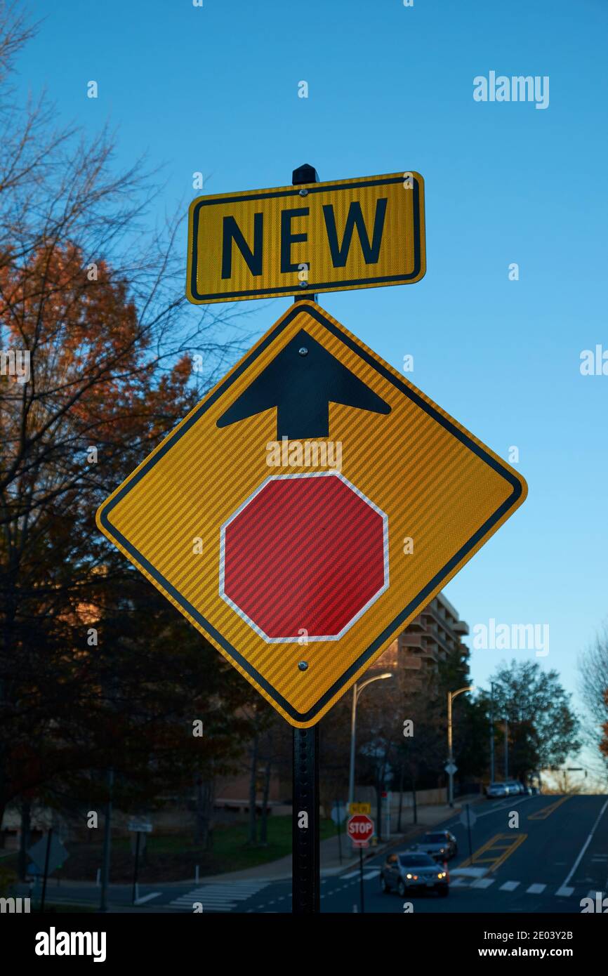 New stop sign hi-res stock photography and images - Alamy
