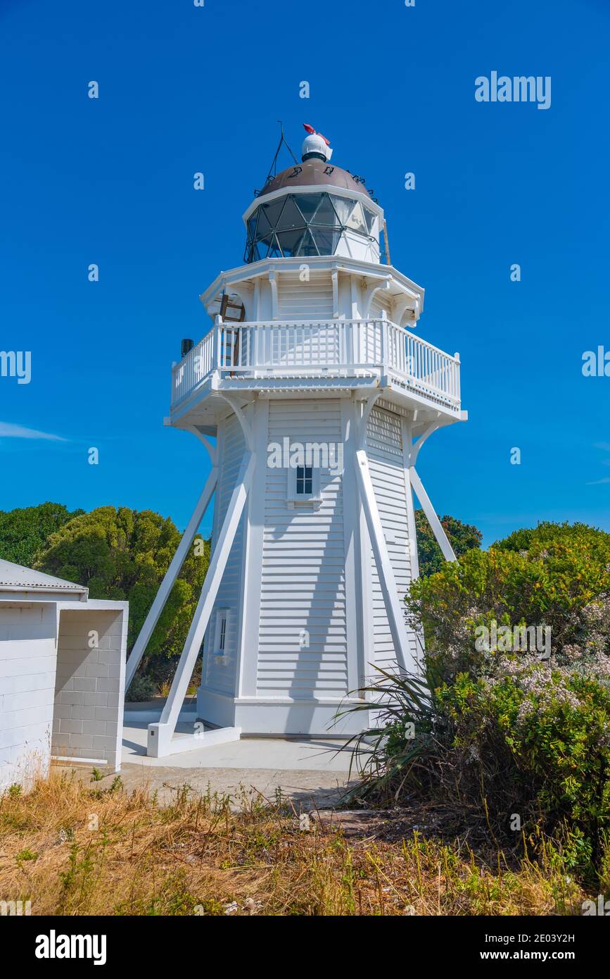 katiki point lighthouse in New Zealand Stock Photo - Alamy