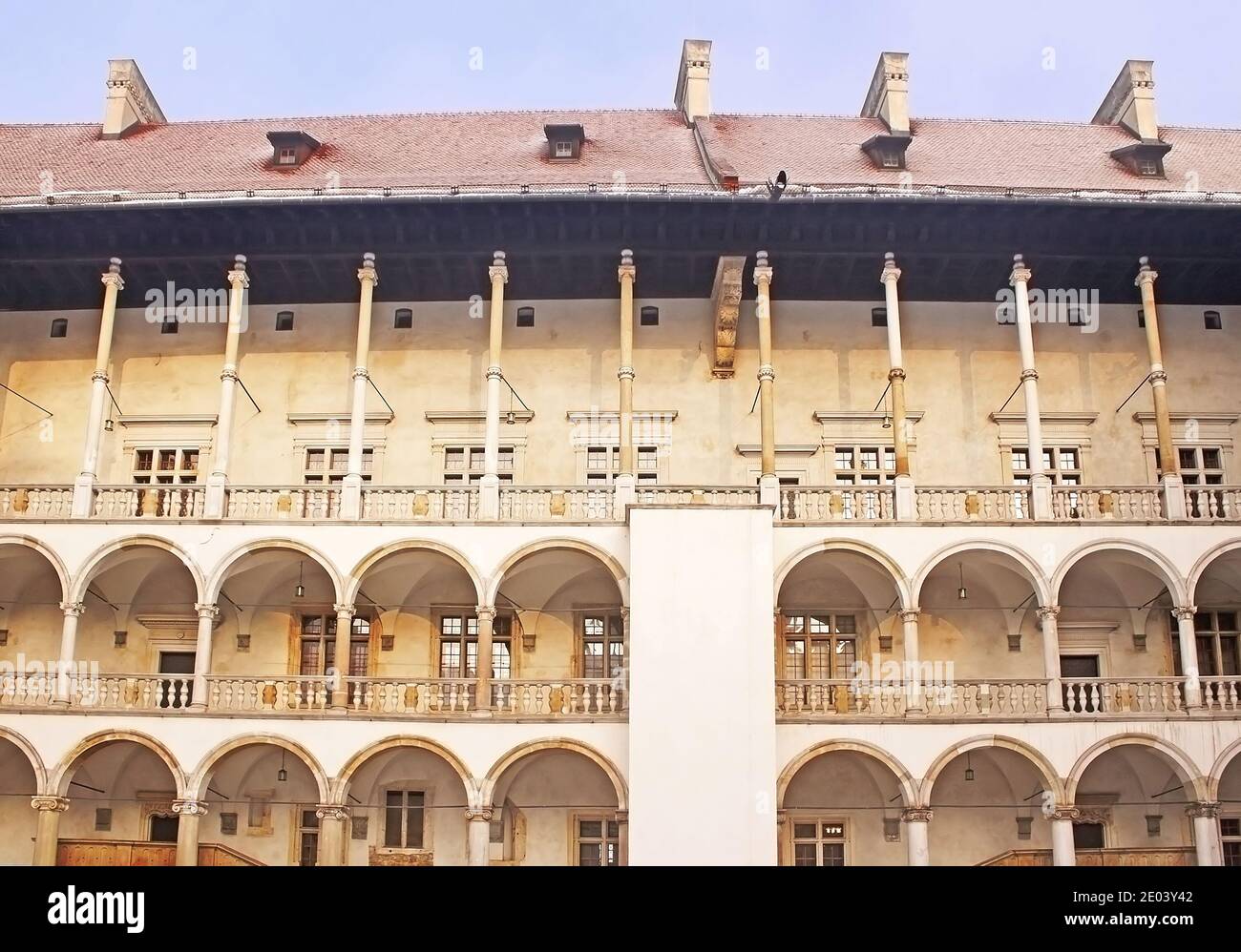 Inside Wawel castle in Krakow, Poland Stock Photo - Alamy