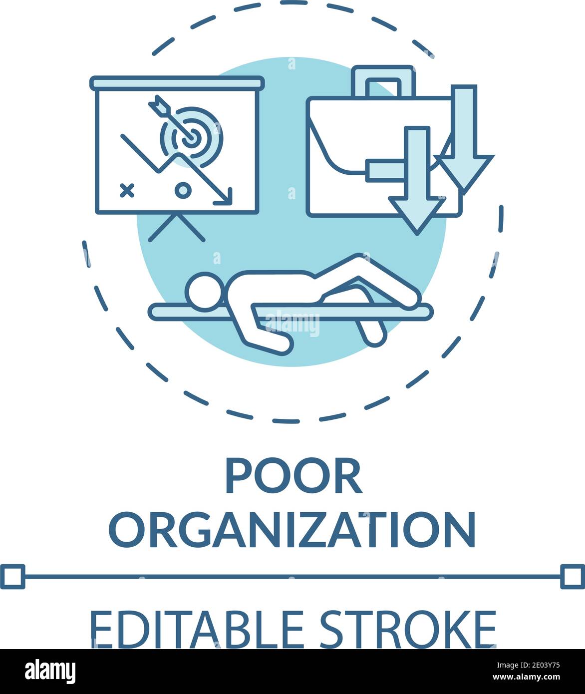 Poor organization concept icon Stock Vector Image & Art - Alamy