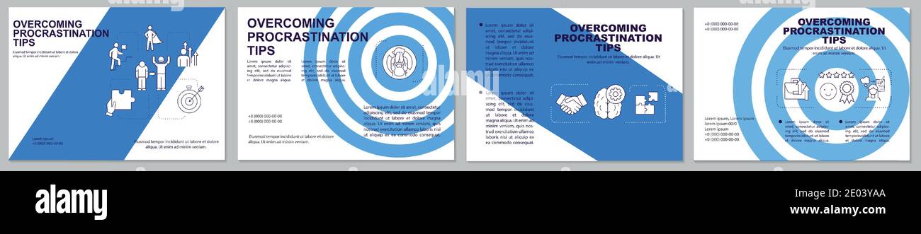 Overcoming procrastination tips brochure template Stock Vector Image ... Overcoming procrastination tips brochure template Stock Vector Image ...