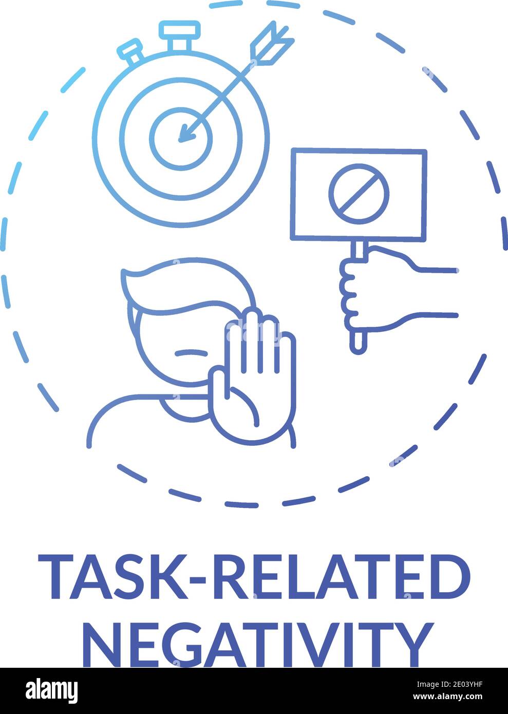 Task-related negativity concept icon Stock Vector Image & Art - Alamy