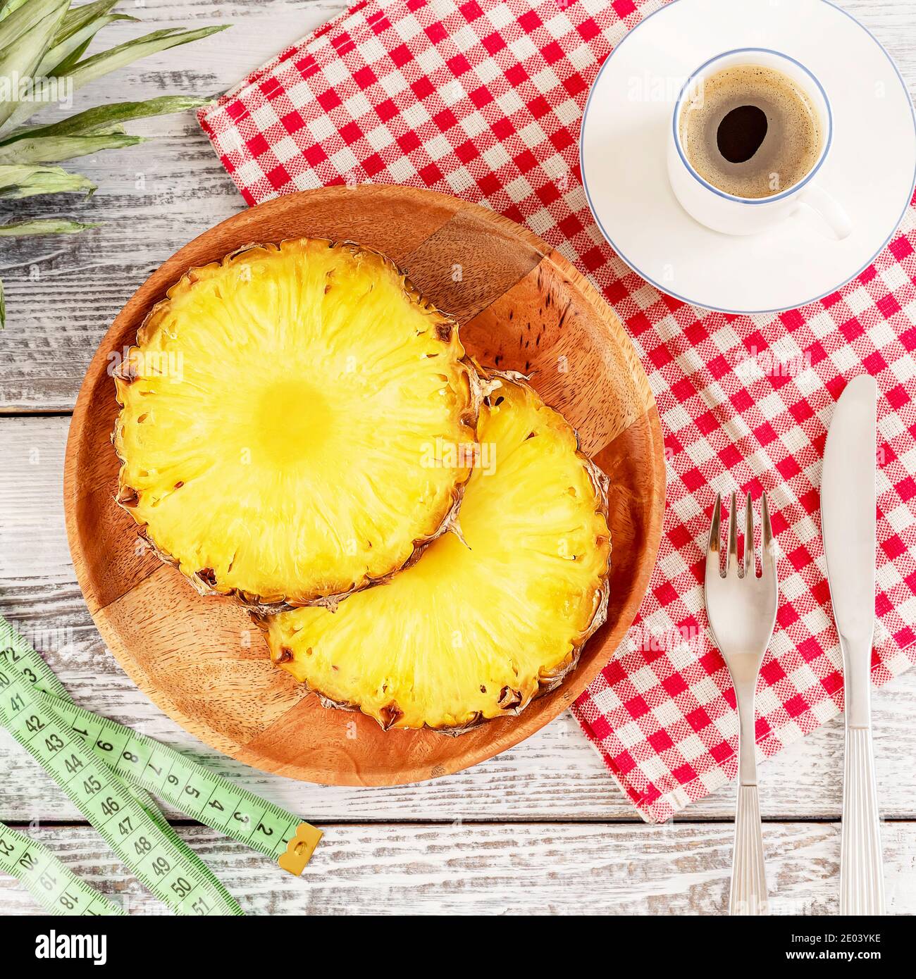 The concept of a healthy breakfast for weight loss and taking care of ...