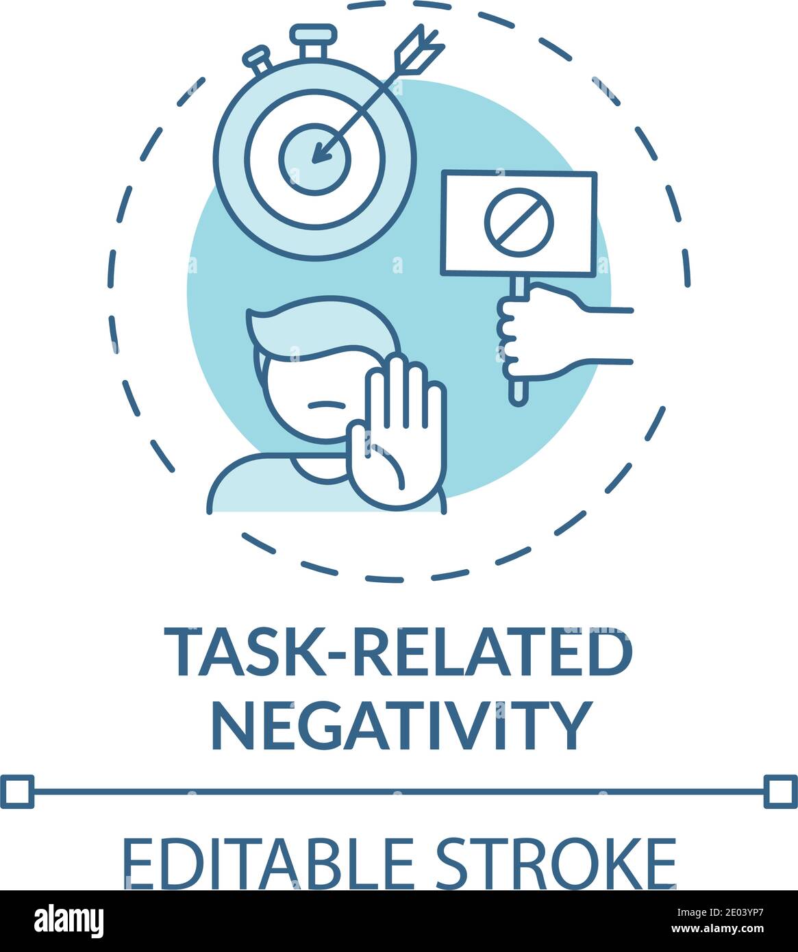 Task-related negativity concept icon Stock Vector Image & Art - Alamy
