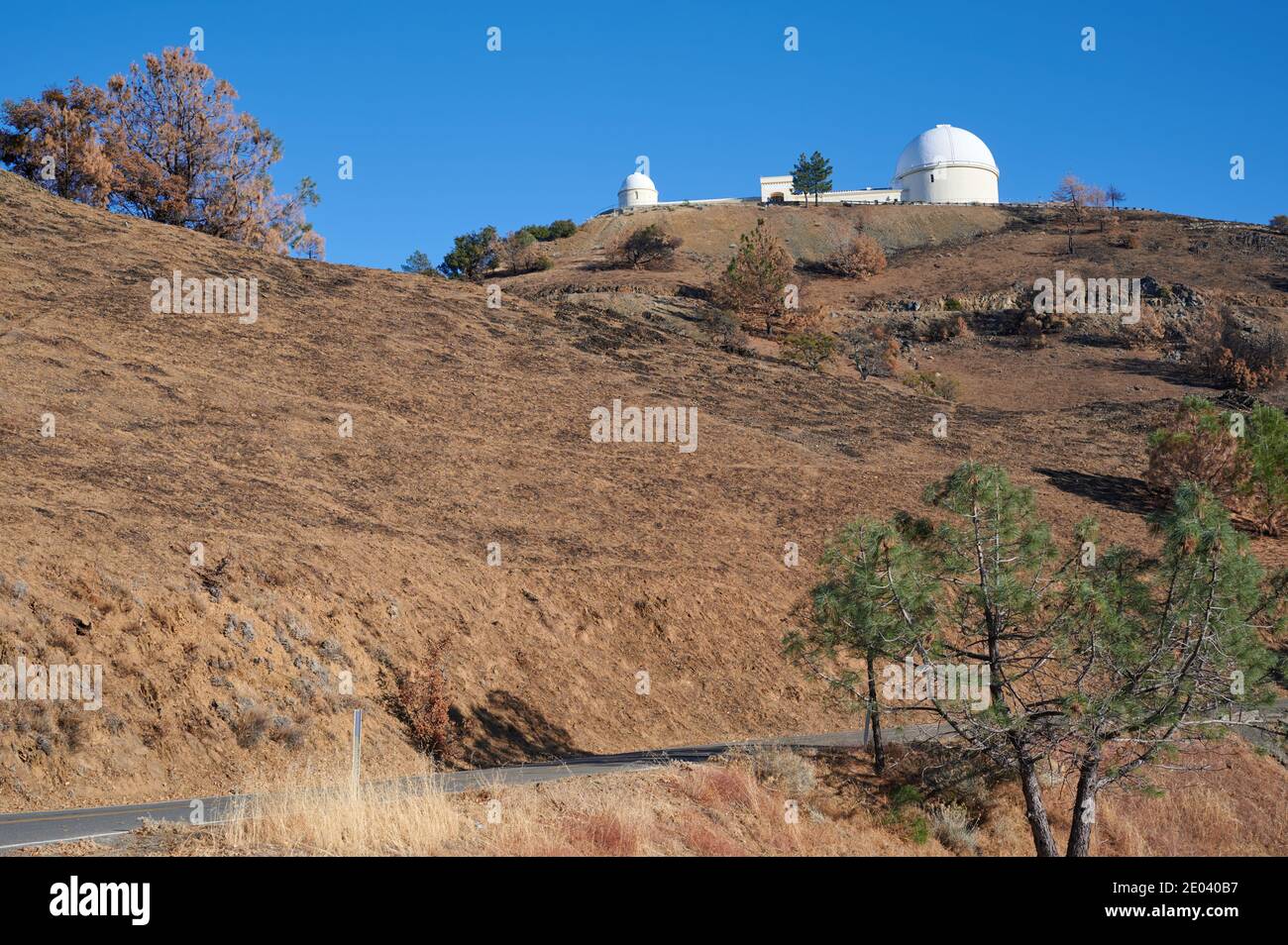 The historic James Lick Observatory (1888) on Mt. Hamilton, San Jose ...