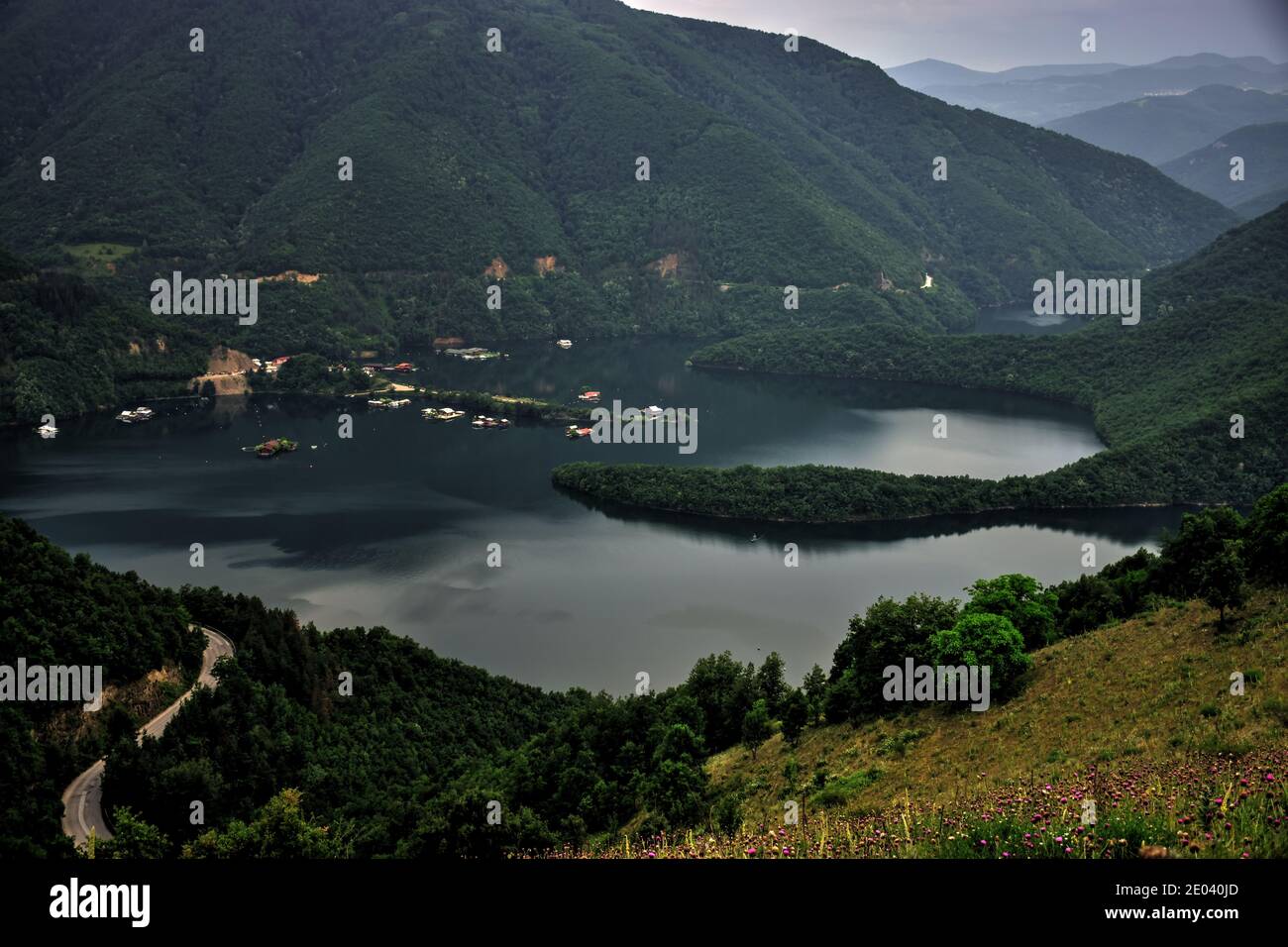 Vacha reservoir, Western Rhodope mountains, Bulgaria Stock Photo - Alamy