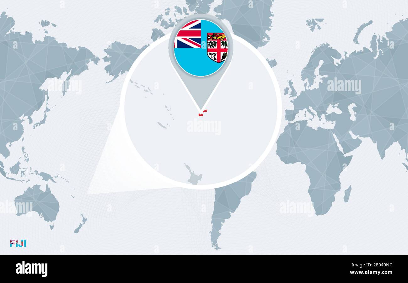 Pacific ocean location on the world map Stock Vector Images - Alamy